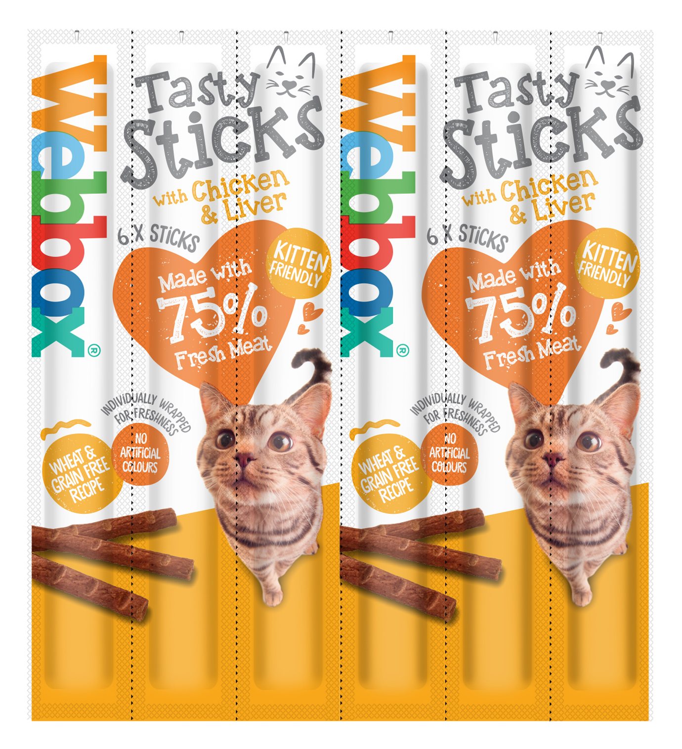 Webbox WEBBO Tasty Sticks with Chicken & Liver - Willowbrook Nursery ...