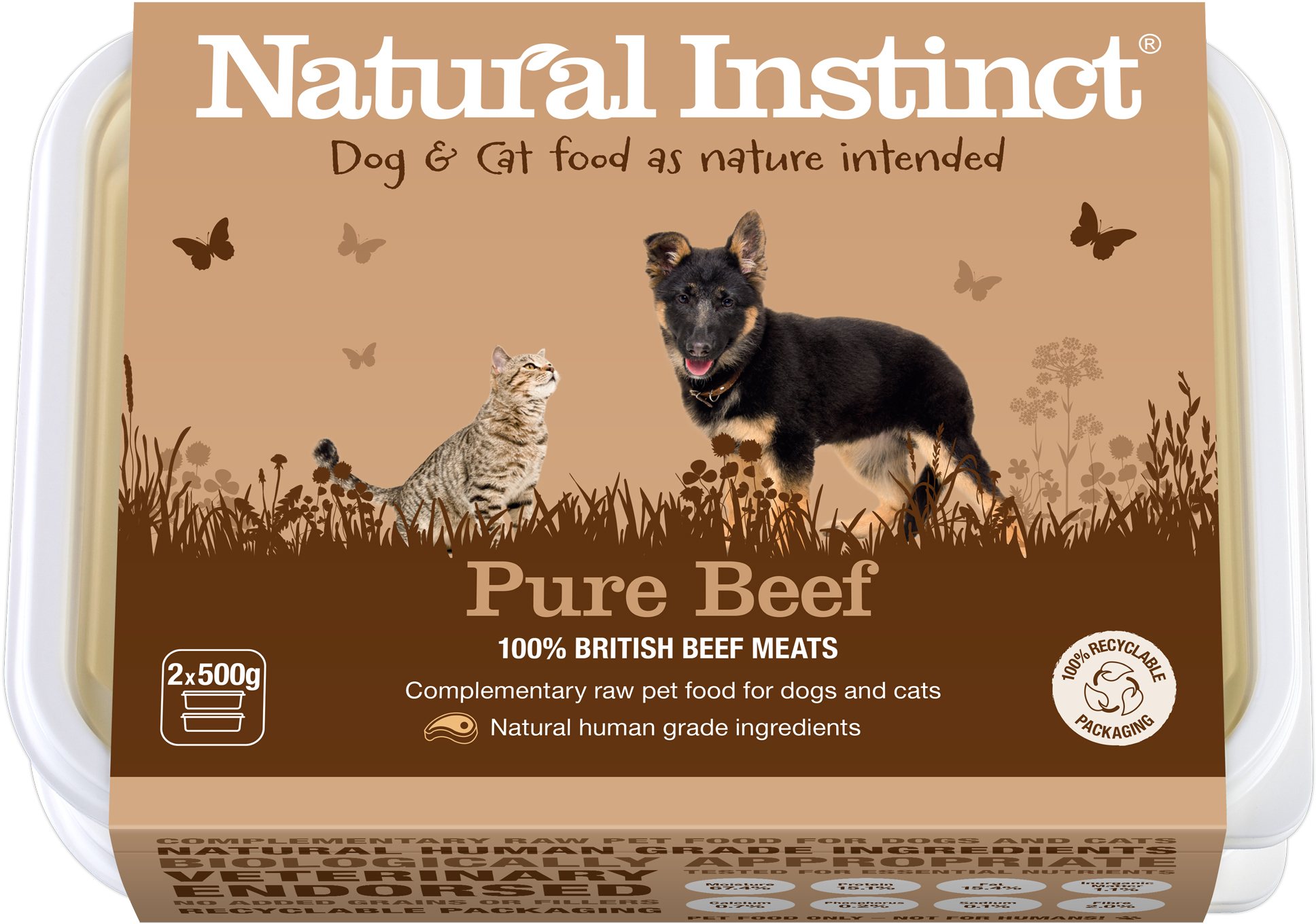 Natural Instinct NATURAL INSTINCTS PURE Beef 500g Twin - Willowbrook ...