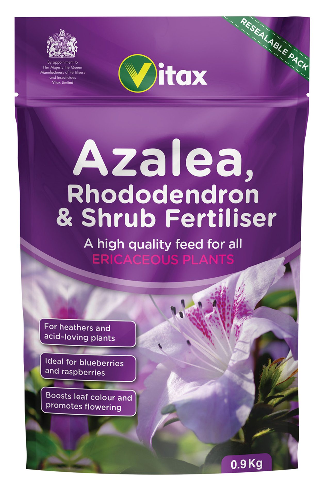 Vitax VITAX Azalea, Rhododendron & Shrub Feed (pouch) 0.9kg ...