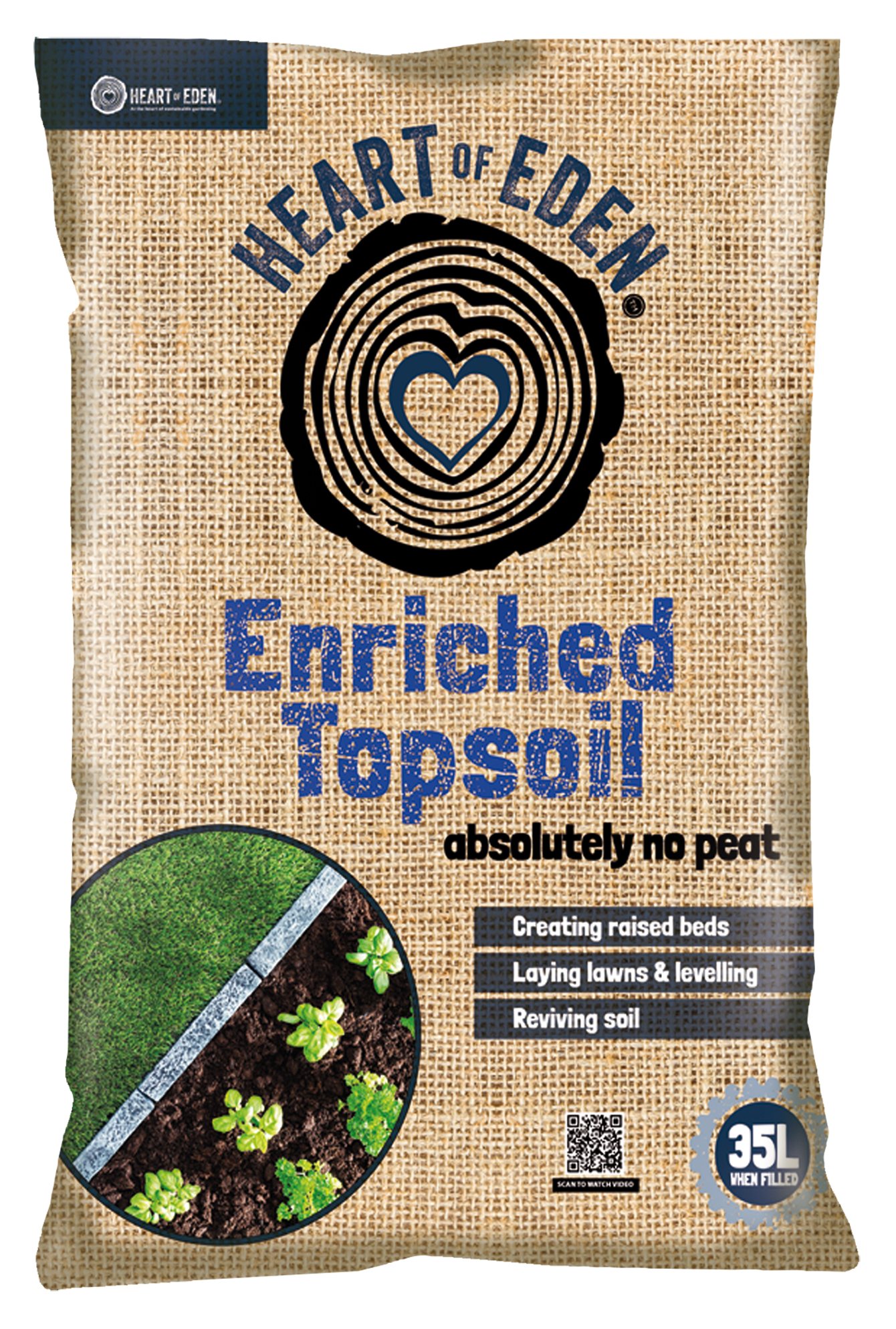 Heart Of Eden HEART OF EDEN Enriched Top Soil 35L - Willowbrook Nursery ...