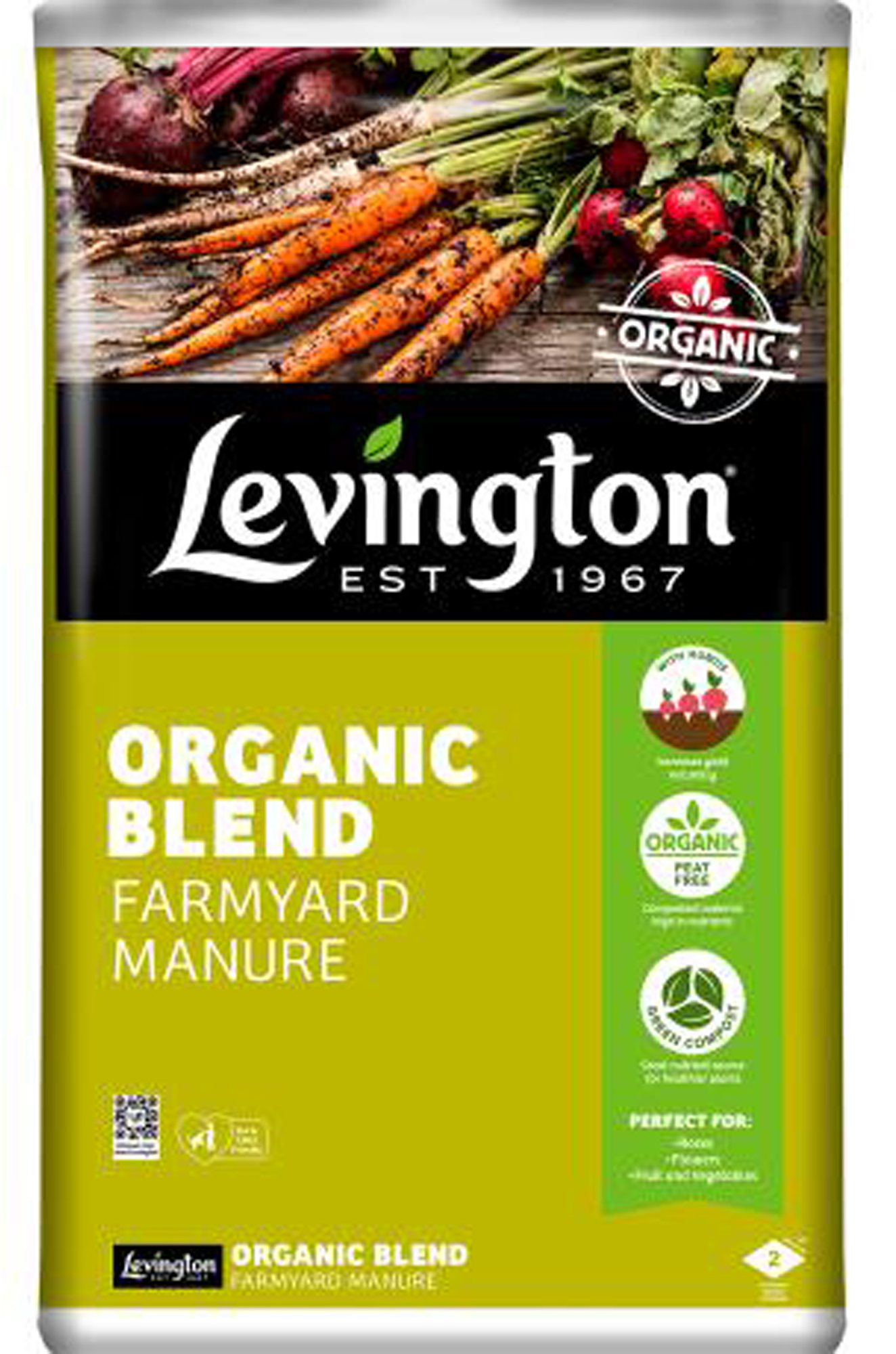 Levington LEVINGTON® Organic Blend Farm Manure 50L - Willowbrook ...